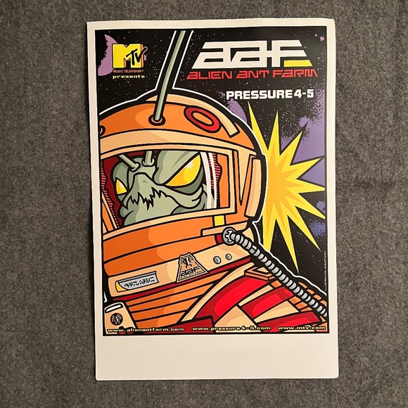 Art | Alien Ant Farm 201 Mtv Presents Tour Wpressure 45 13x19 Tour ...
